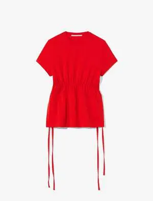 Proenza Schouler White Label Ruched Side Tie T-shirt M