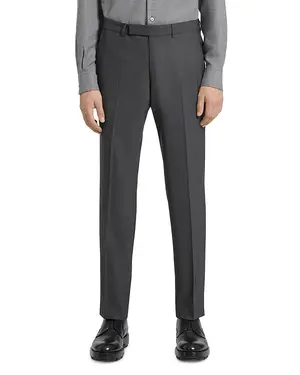 Zegna High Performance Wool Pants - Dark Gray