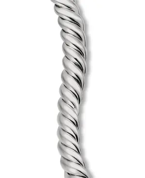 David Yurman Sculpted Cable Double Wrap Bracelet - Silver