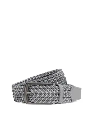Zegna Braided Belt - Medium Gray