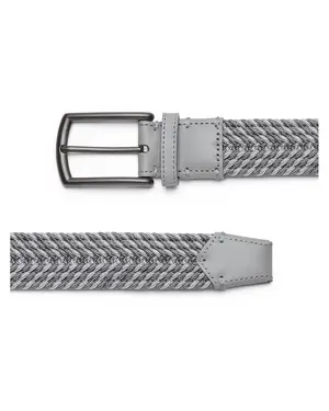 Zegna Braided Belt - Medium Gray