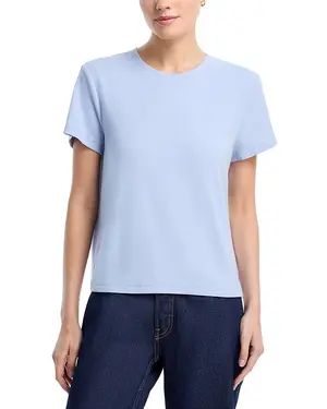 Ag Sadie Crew Cropped Tee - Blue Whisp