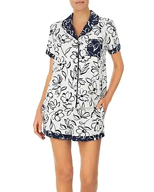 Kate Spade New York Printed Short Pajama Set Joyful Floral