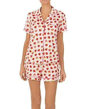 Kate Spade New York Printed Short Pajama Set Watermelon