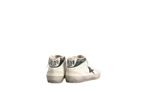 GOLDEN GOOSE Mid Star Wingtip Sneakers - White/ivory