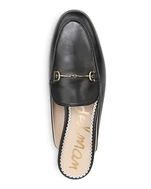 Sam Edelman Linnie Apron Toe Mules - Black Leather