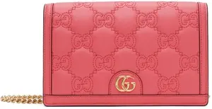 Gucci Gucci Pink GG Matelassé Chain Bag - 6627 Rhodamine Pink