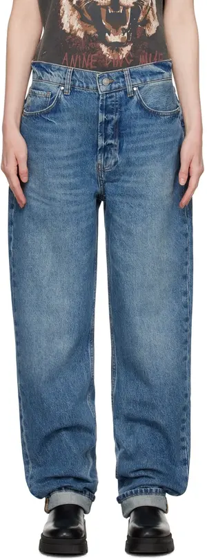 ANINE BING ANINE BING Blue Bodhi Jeans - Washed Blue