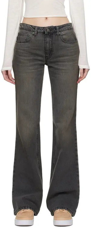 Guess GUESS USA Black Flared Jeans - Jtmu Jet Black Multi