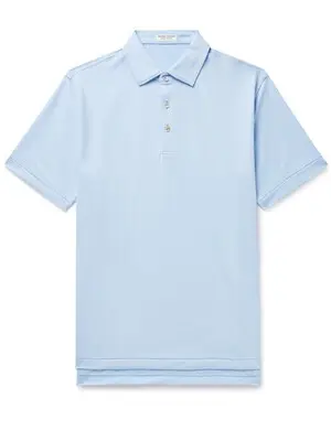 Peter Millar Jubilee Striped Tech-jersey Golf Polo Shirt