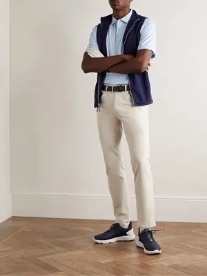 Peter Millar Jubilee Striped Tech-jersey Golf Polo Shirt
