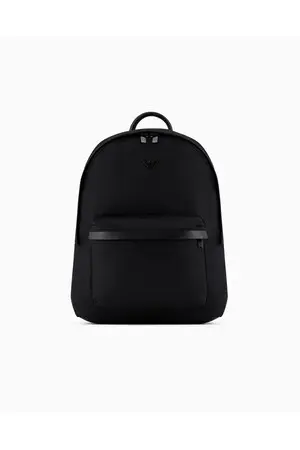 Emporio Armani Recycled Nylon Backpack - Black