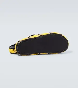 Marni X No Vacancy Inn Woven Mules - Yellow