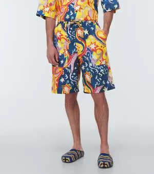 Marni X No Vacancy Inn Printed Cotton Shorts