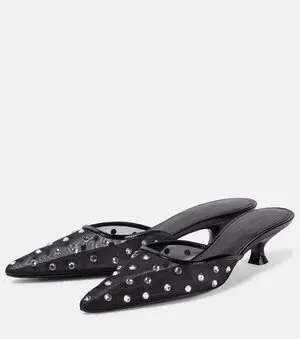 Khaite Minna Embellished Mules