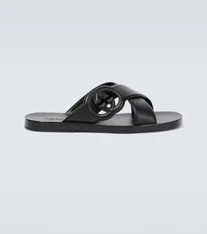 Gucci Gg Leather Sandals