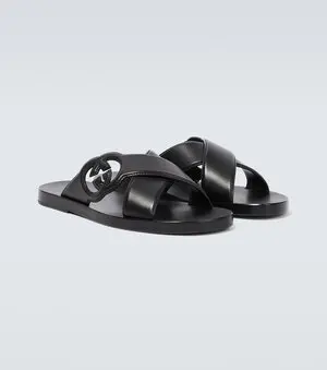 Gucci Gg Leather Sandals