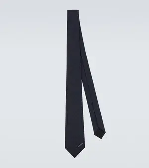 Gucci Horsebit Silk Neck Tie - Blue