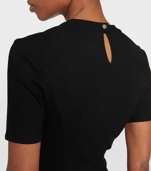 Rabanne Pleated Jersey Maxi Dress - Black