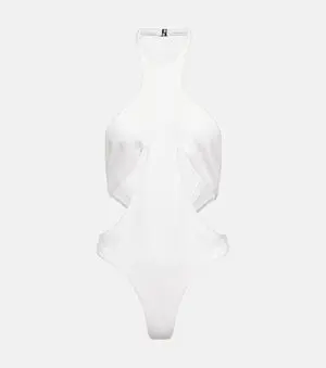MUGLER Cutout One-piece Swimsuit - White