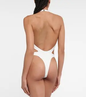 MUGLER Cutout One-piece Swimsuit - White