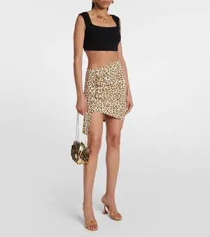 Rabanne Leopard-print Miniskirt