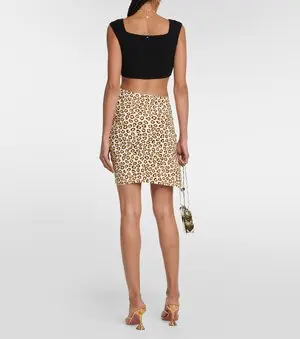 Rabanne Leopard-print Miniskirt