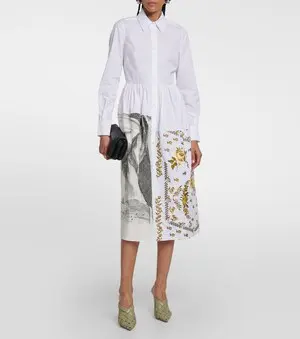 Erdem Sutton Printed Cotton Shirt Dress