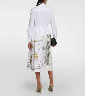 Erdem Sutton Printed Cotton Shirt Dress
