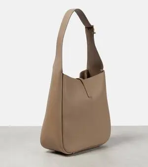 Saint Laurent Le 5 À 7 Small Leather Shoulder Bag - Grey