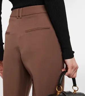 Balmain Tapered Wool Trousers