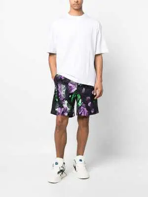 MSGM Abstract-print Bermuda Shorts