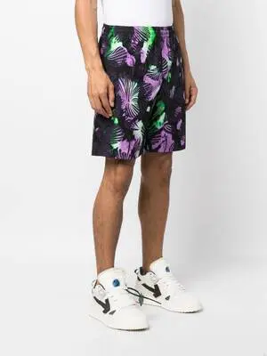 MSGM Abstract-print Bermuda Shorts
