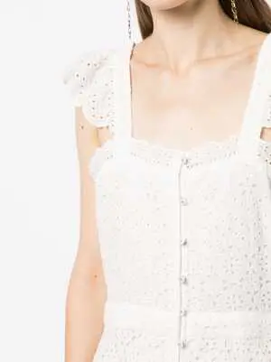 Veronica Beard Broderie Anglaise Maxi Dress