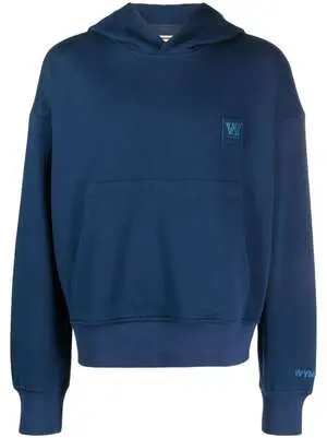 WOOYOUNGMI Cotton Jersey Embroidered Logo Hoodie
