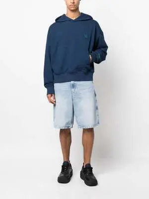 WOOYOUNGMI Cotton Jersey Embroidered Logo Hoodie