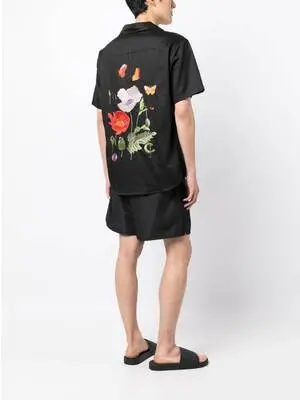 TRIBE AND TRUE Pablo Floral-embroidered Shirt