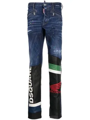 Dsquared2 Mid-rise Slim-cut Jeans - Blue