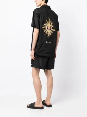 TRIBE AND TRUE Embroidered-motif Cotton Shirt