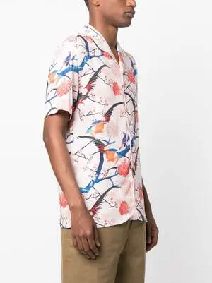 Orlebar Brown Hibbert Flight Of Fantasy Shirt - Pink