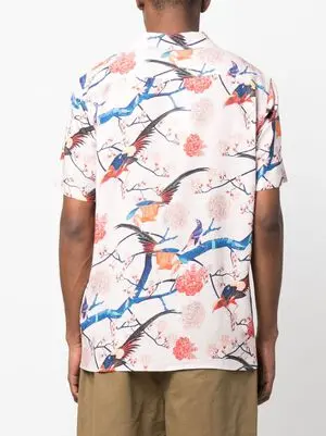 Orlebar Brown Hibbert Flight Of Fantasy Shirt - Pink