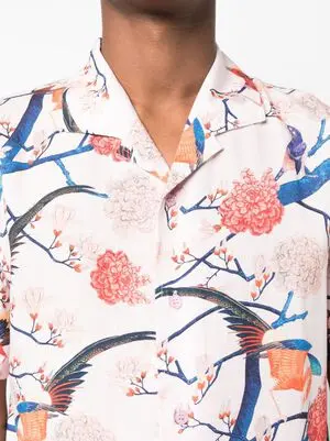 Orlebar Brown Hibbert Flight Of Fantasy Shirt - Pink