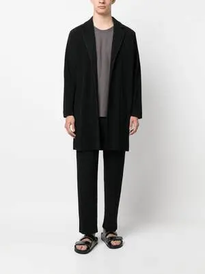 Issey Miyake Plissé Single-breasted Coat