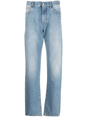 Gcds Low-rise Straight-leg Jeans - Blue