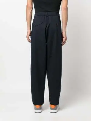 Universal Works Elasticated-waistband Tapered Trousers - Blue