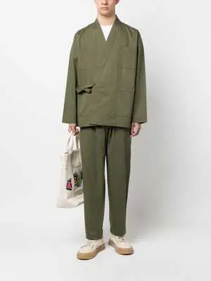 Universal Works Elasticated Waist Tapered Trousers - Green