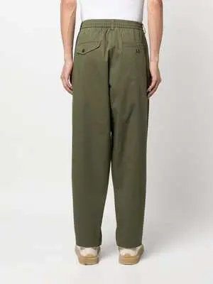 Universal Works Elasticated Waist Tapered Trousers - Green