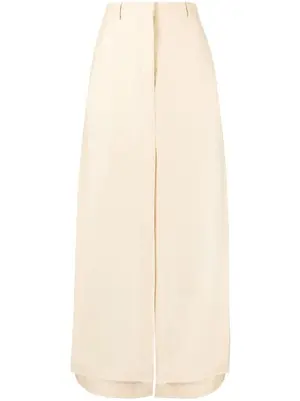 LANVIN A-line Maxi Skirt - Neutrals
