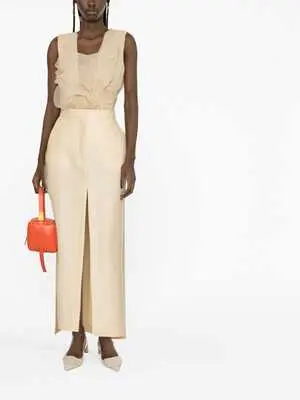 LANVIN A-line Maxi Skirt - Neutrals