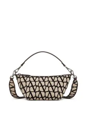 Valentino Garavani Toile Iconographe Shoulder Bag - Neutrals
